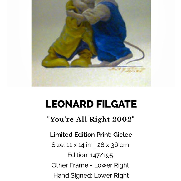 Leonard Filgate | Art | Leonard Filgate Youre All Right 202 | Poshmark